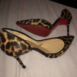 Christian Louboutin | Shoes | Christian Loubouin Red Bottoms Leopard ...
